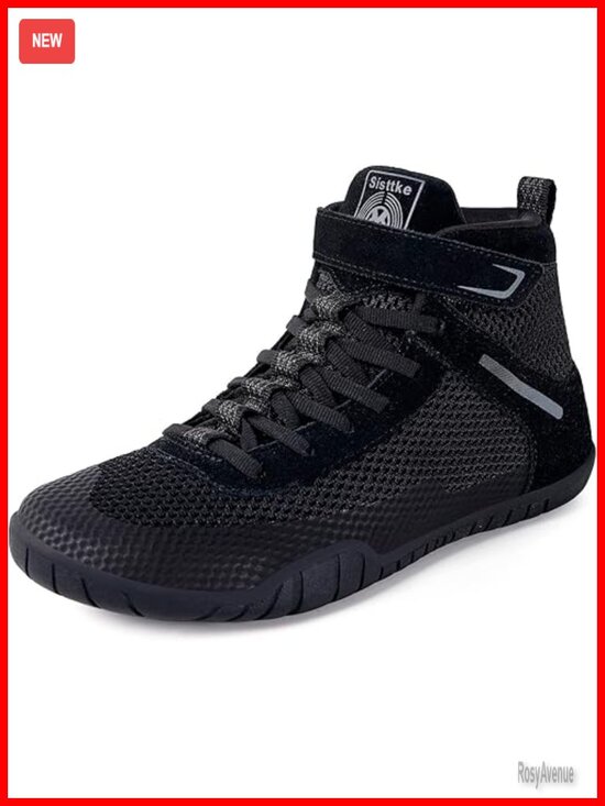 Shoes | Zero Drop Wrestling Shoes Wide Sole Mid Top Ankle Support Eva ...